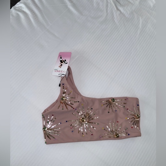 Oceanus | Swim | Oceanus Baby Pink One Shoulder Tops Skirts Not ...